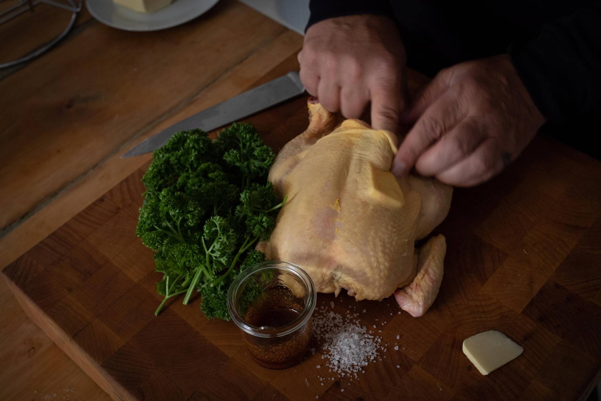 Wiesnhendl mit Kartoffelsalat: Das Rezept